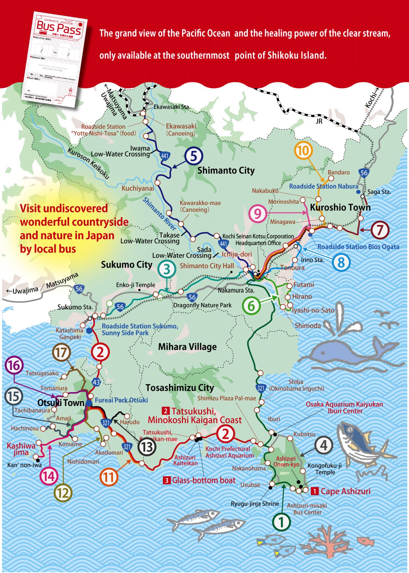 SHIMANTO ASHIZURI Bus Pass | ashizuri Bus | shimanto Bus